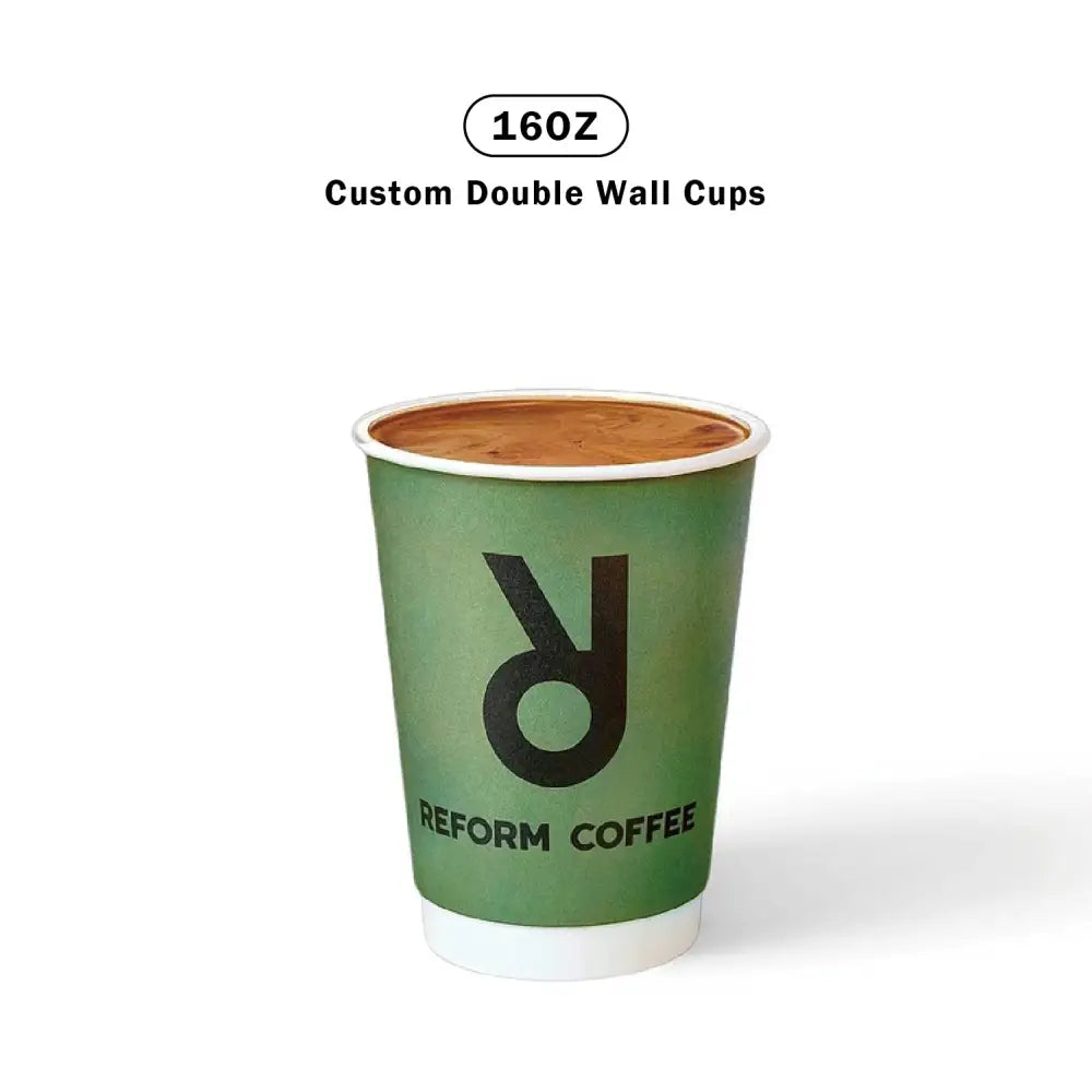 Branded Double Wall Cups - Paper Packit Packaging
